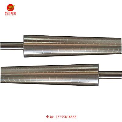 China Hard oxidation brown aluminum guide roller scroll roller, aluminum guide roller for sale