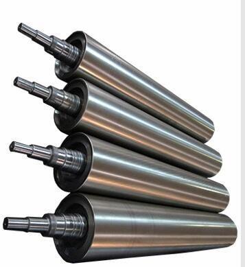 China Hard squeeze roller NBR rubber coated idler rollers directly from factory for sale