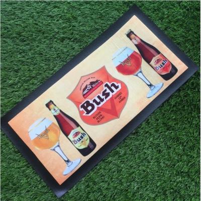 China La aduana hace la estera no tejida de la cerveza de las telas/la estera del derramamiento de la barra con la impresión de la transferencia de calor del logotipo en venta