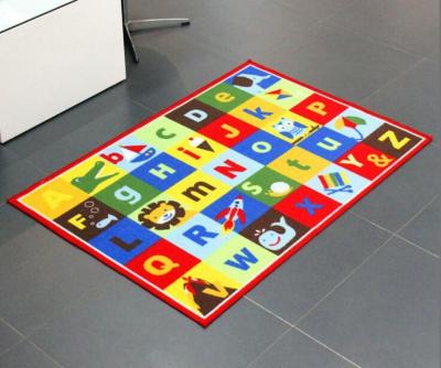 China Estera de nylon de los niños de la estera educativa cómoda de encargo del juego con los números de la impresión, historietas, carreteras nacionales, bolas en venta