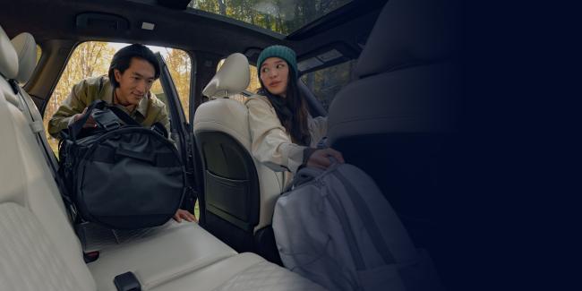 Passengers in the 2024 INFINITI QX50 compact SUV