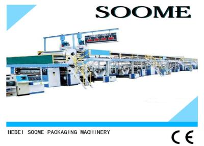 China Glue Application Corrugated Cardboard Production Line Lubricated By High Temperature for sale