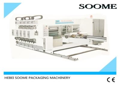 China Lead Edge Flexo Die Cutter / Mini Flexographic Printing Machine Standard Packing corrugated for sale