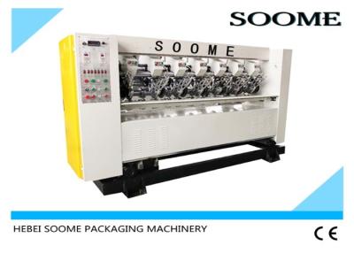 China Left Right Moving Corugated Thin Blade Slitter Scorer Machine Effective With High Speed 80m/Min for sale