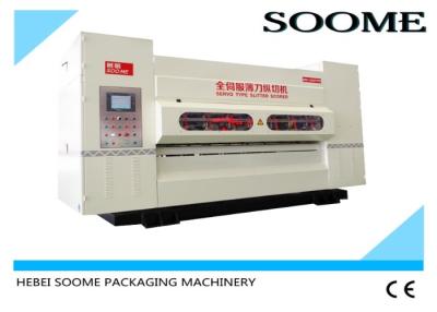 China Servo Type Paperboard Slitting Machine Inlay PU Ring Seal With Alloy Tungsten Blade for sale