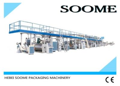 China Steam Heated Corrugated Cardboard Production Line High Temperature Controlled By PLC for sale