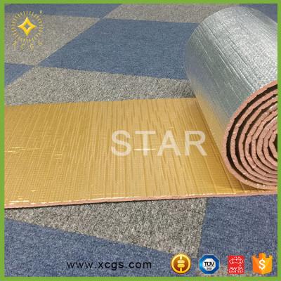 China strong coating reflect barrier aluminium foil xpe foam heat insulatio for sale