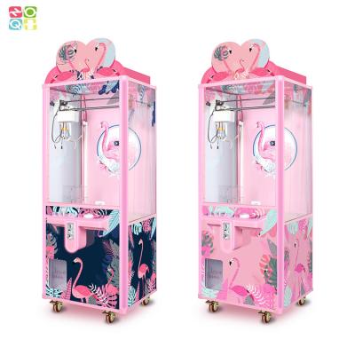 China OEM Wood Cabinet Custom Big Claw Arcade Crane Machine With Bill Acceptor for sale