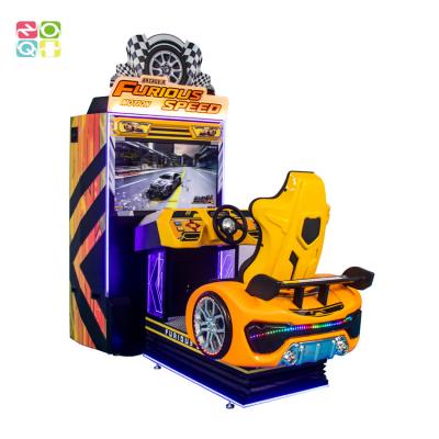 Cina Furious Speed Racing Game Simulator Coin Operated Racing Car Game Con LCD da 32 pollici in vendita