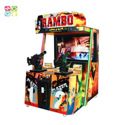 Китай FEC Монета управляемая Рэмбо 2 игрок стрельба игра аркада машина с 55-дюймовым ЖК продается