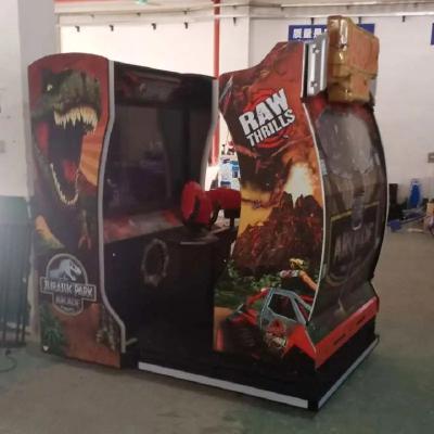 Китай Монетно управляемый видеоаркадный игровой автомат Стрельба из пистолета Игры Юрского парка с динамической платформой продается