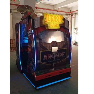 Китай Монетно управляемый видеоаркадный игровой автомат Стрельба из пистолета Игры Юрского парка с динамической платформой продается