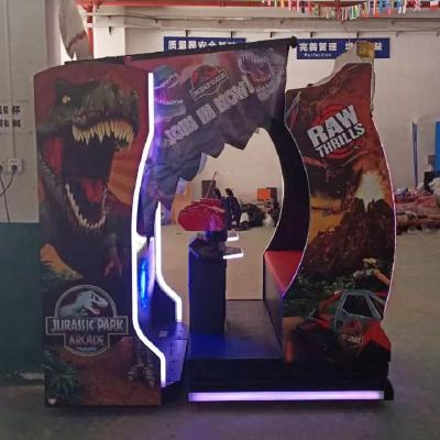 Китай Монетно управляемый видеоаркадный игровой автомат Стрельба из пистолета Игры Юрского парка с динамической платформой продается