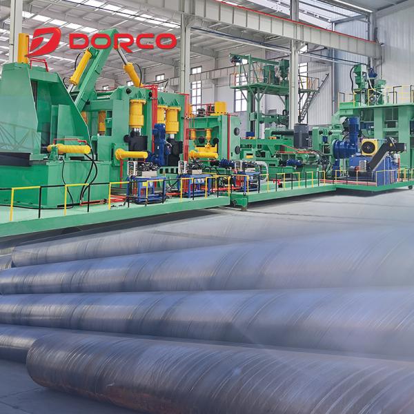 Quality 500KW Spiral Weld Pipe Mill 1200mm-1600mm Coil Width Steel Pipe Mill for sale