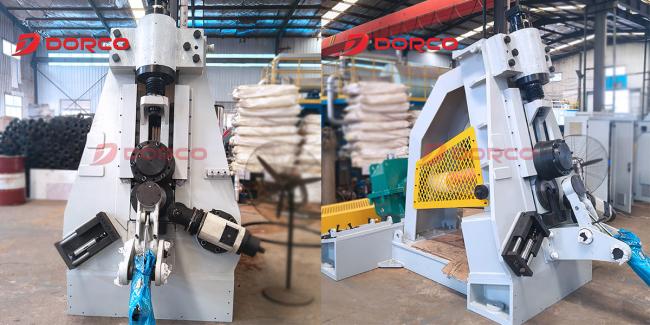 D51Y Vertical Ring Rolling Machine in operation showing precision metal ring forming process