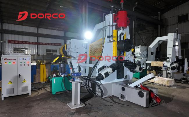 DRC-D51K CNC vertical ring rolling machine in operation