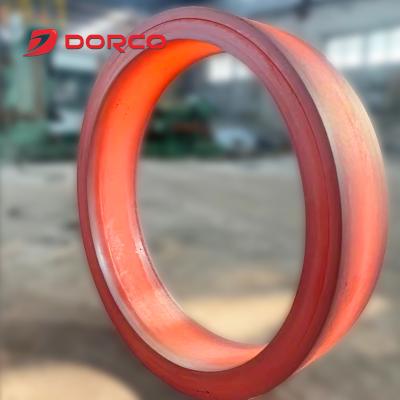 중국 D53KF-4000 CNC 수평 링 압연기, 압연 범위 800-4000mm, 수냉 시스템 및 비상 정지 버튼 판매용