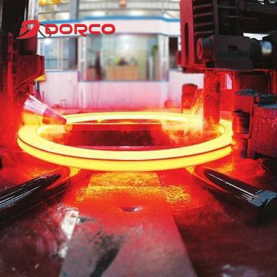 중국 대형 심리스 링 부품용 수냉식 및 비상 정지 버튼이 장착된 완전 자동 수평 링 압연기 판매용