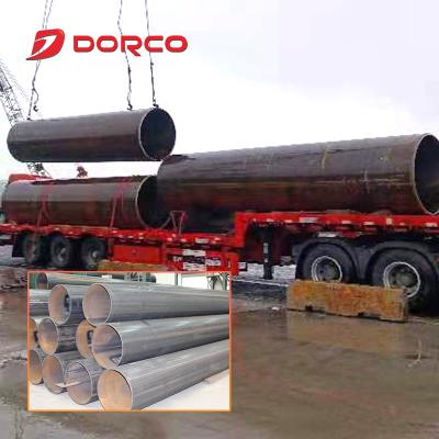 China High Precision Straight Seam Welded Pipe Unit with Φ355 - Φ720 Mm Diameter and 6 - 22 Mm Thickness for Construction Pipe Piles for sale