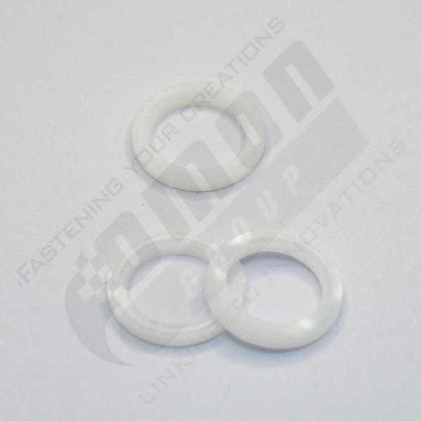Quality POM Flat Washer Fasteners 10.5ID 15mm OD 1.6mm Thickness Durable Performance for sale