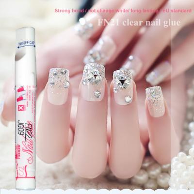 China 1.5g clear Nail glue nail art for stick fake nail environmental health solvent free for sale