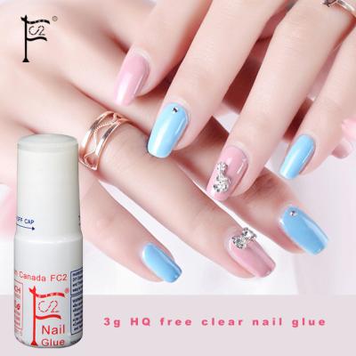 China 3g HQ free(below 50PPM) clear Nail glue nail art for sticking fake nail for sale