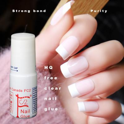 China 3g clear HQ Free(below 200ppm)Nail glue cyanoacrylate nail art for sticking fake/artificial nail for sale