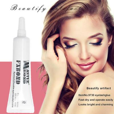 China 7g FC2 9730 False strip eyelash water-base white(become clear after cured) glue eyelash extension glue make up kit for sale