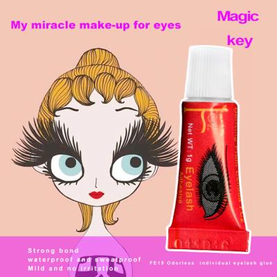 China FC2 1g 12#FE15 black odorless medical grade individual waterproof eyelash extension glue for sale