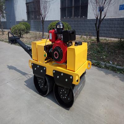 China High quality Honda engine hand compact mini hydraulic double drum vibratory road roller for sale