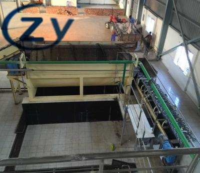 China Water Cassava Peeling Vegetable Washing Machine 18.5kw Rotary Drum Type for sale