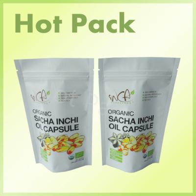 China Organic Saca Inchi Oil  Capsule Food Safety Stand Up Pouch With Zipper for sale