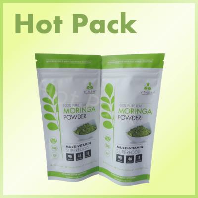 China 100% Pure Leaf Moringa Powder Super Food  Packaging bags With Green Printing for sale