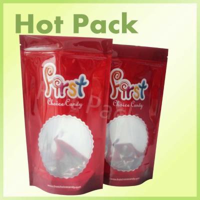 China First Choice Candy  Laminated Packaging Stand Up Pouches With Red Color for sale