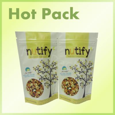 Cina Di plastica a chiusura lampo organici di Nutify stanno sul sacchetto risigillabile con stampa gialla in vendita