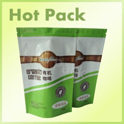 China Kraft Brown Paper Stand Up Barrier Puoch Bags With Zipper Foil Lined Eco Friendly for sale