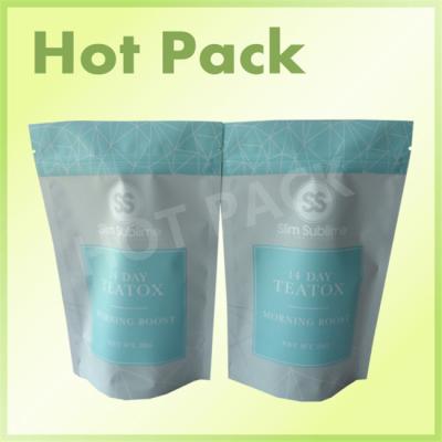 China Resealable 14 Days Teatox Slim Sublima Morning Boost Stand Up Zipper Pouch for sale