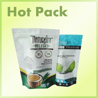 China Resealable Coconut Sucre Sugar / Dew Hydaticn Stand Up Pouch With Zipper for sale