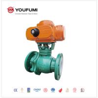 China CF8M PFA Lined Ball Valve Silicon Casting Material With Pneumatic Actuator for sale