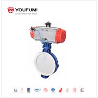 China GB standard PTFE Lined Butterfly Valve for sale