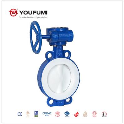 Cina Il manuale standard della valvola a farfalla di WCB CF8M PTFE Seat JIS10K ha funzionato in vendita