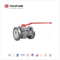 China Flanged Type PFA Lined Plug Valve High Performance 300lbs  For Chlor Alkali for sale