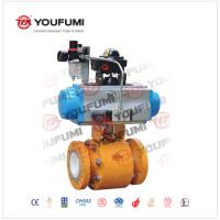 China Anti Abrasive Ceramic Valve PTFE Lined Ball Type Food Use For Solid Particles for sale