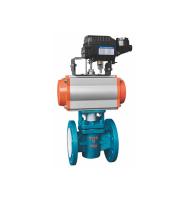 China Pneumatic PFA Lined Plug Valve DIN Standard Casting material With Light Torque for sale