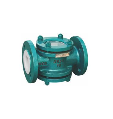 China Schauglas PTFE zeichnete PN10 Kohlenstoffstahl-Material der Fittings-ASTMF 1545 zu verkaufen