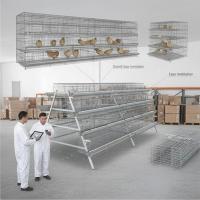 China Automatic A Type Layer Cage 3-4 Tier High Space Utilization Galvanized Structure for sale