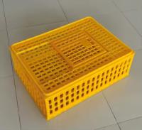 China Rectangular Grid Stackable Poultry Carrier Crate Recyclable Chicken Shipping Crates for sale