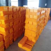 China Rectangular Grid Stackable Poultry Carrier Crate Recyclable Chicken Shipping Crates for sale