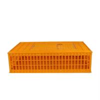 China Rectangular Grid Stackable Poultry Carrier Crate Recyclable Chicken Shipping Crates for sale