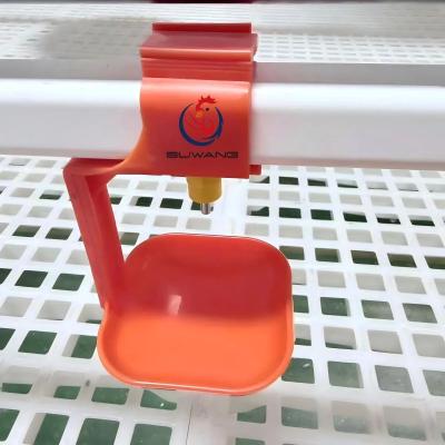 China Automatic Poultry Feeding System with V-shaped Corrugated Plate Bottom and 14-16 Cells Design for Broiler Pan Feeding for sale